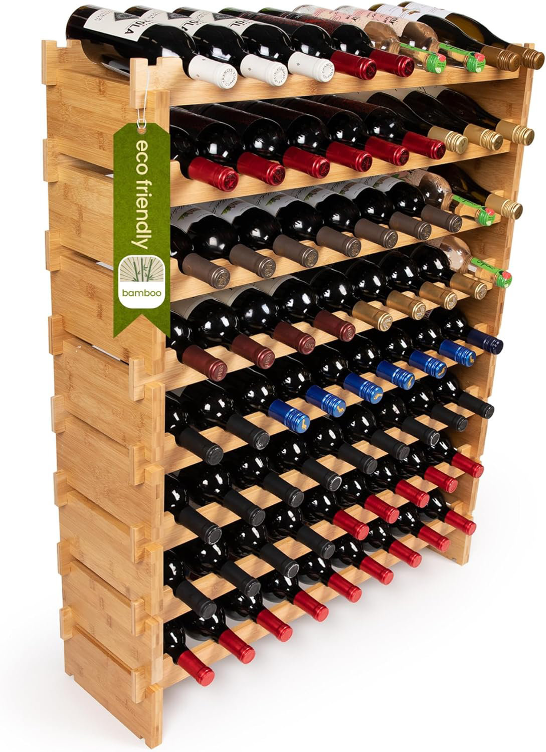 Loon Peak® 72 Bottle Stackable Modular Wine Rack Wine Storage Rack ...