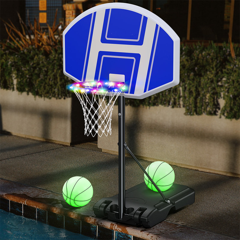 OXYGIE Swimming Pool Basketball Hoop with LED Light & Reviews | Wayfair