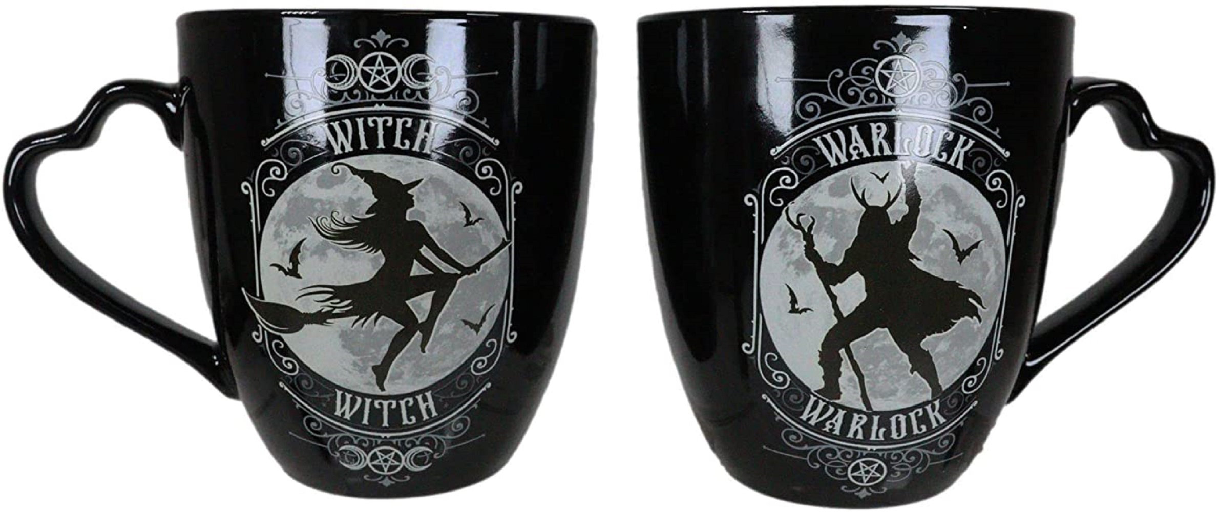 Red Barrel Studio® Ebros Set Of 2 Goddess Witch And Pentagram Warlock ...