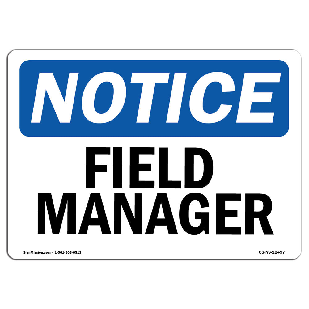 SignMission Field Manager Sign | Wayfair