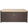 Barton Outdoor 60 Gallon Water Resistant Wicker Storage Bench & Reviews ...