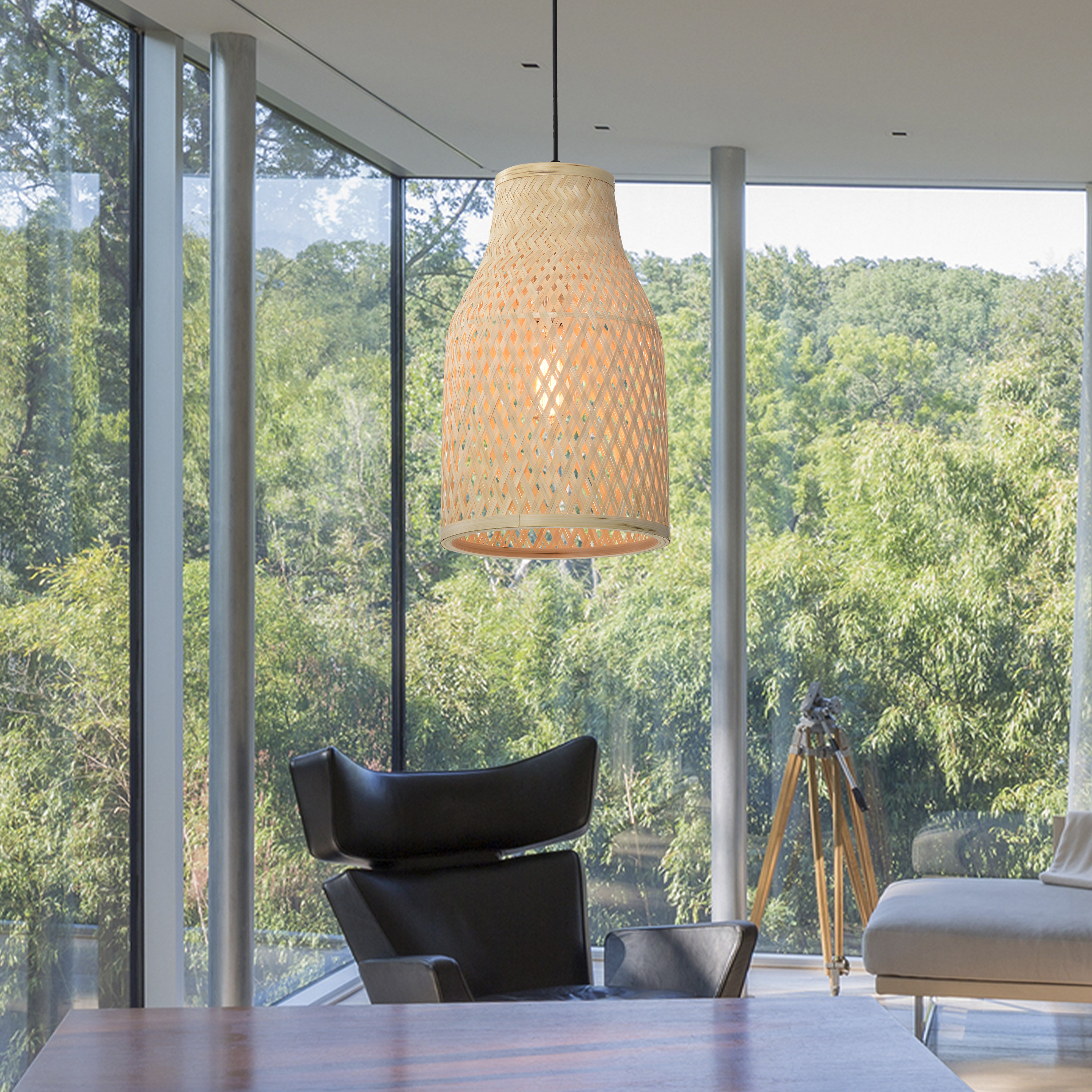 Bay Isle Home™ Willenborg 1 - Light Black Single Pendant | Wayfair