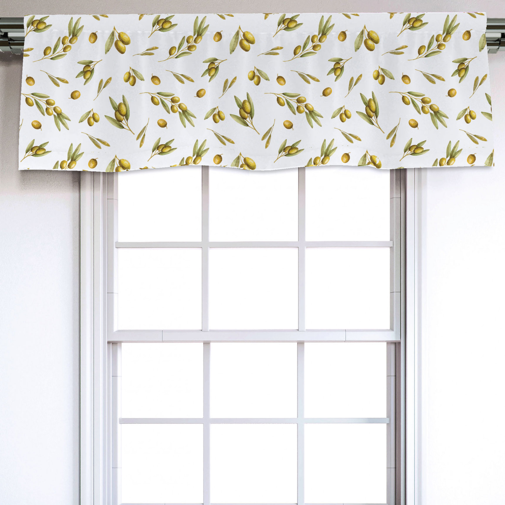 East Urban Home Leaf 54" Window Valance | Wayfair