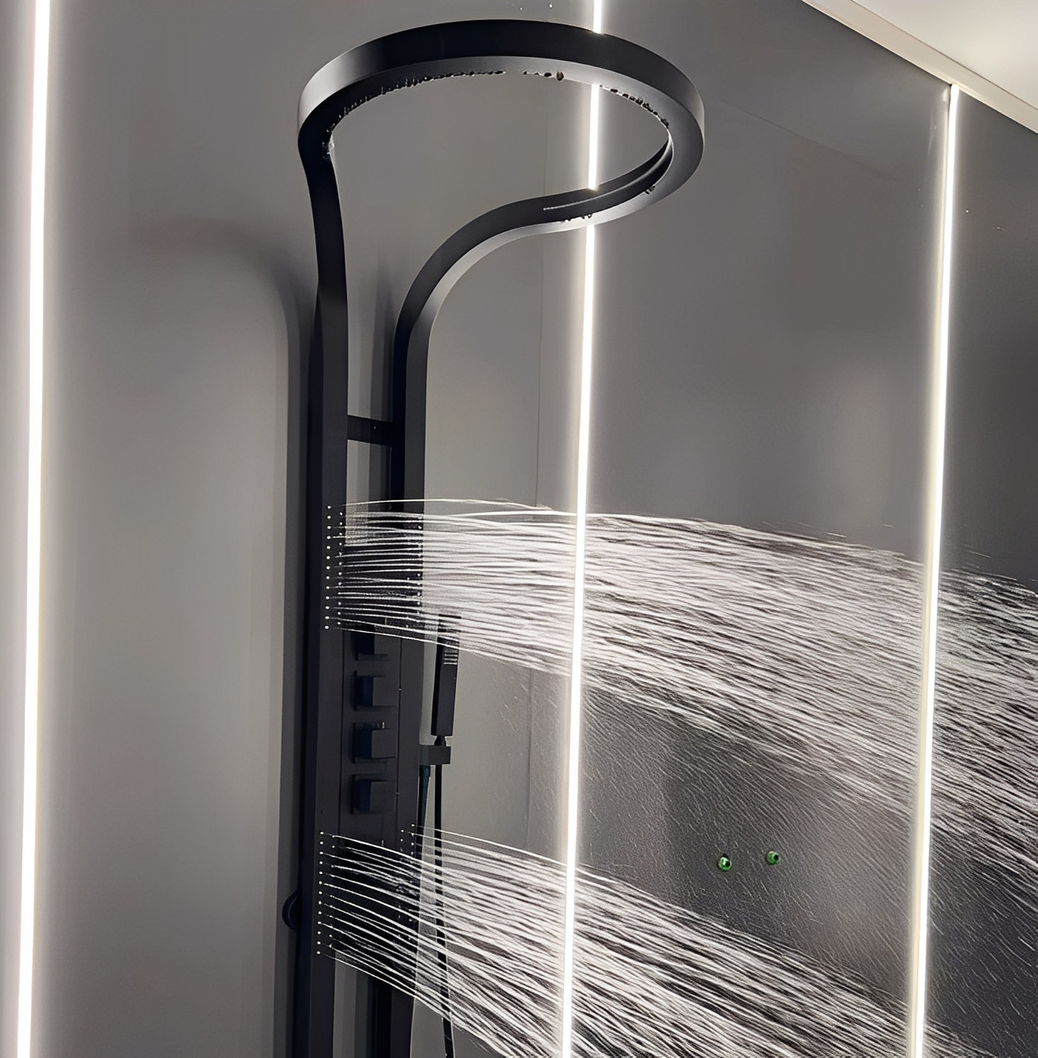 Sani Canada Système de douche thermostatique exposé à 3 voies Tik Tok ...