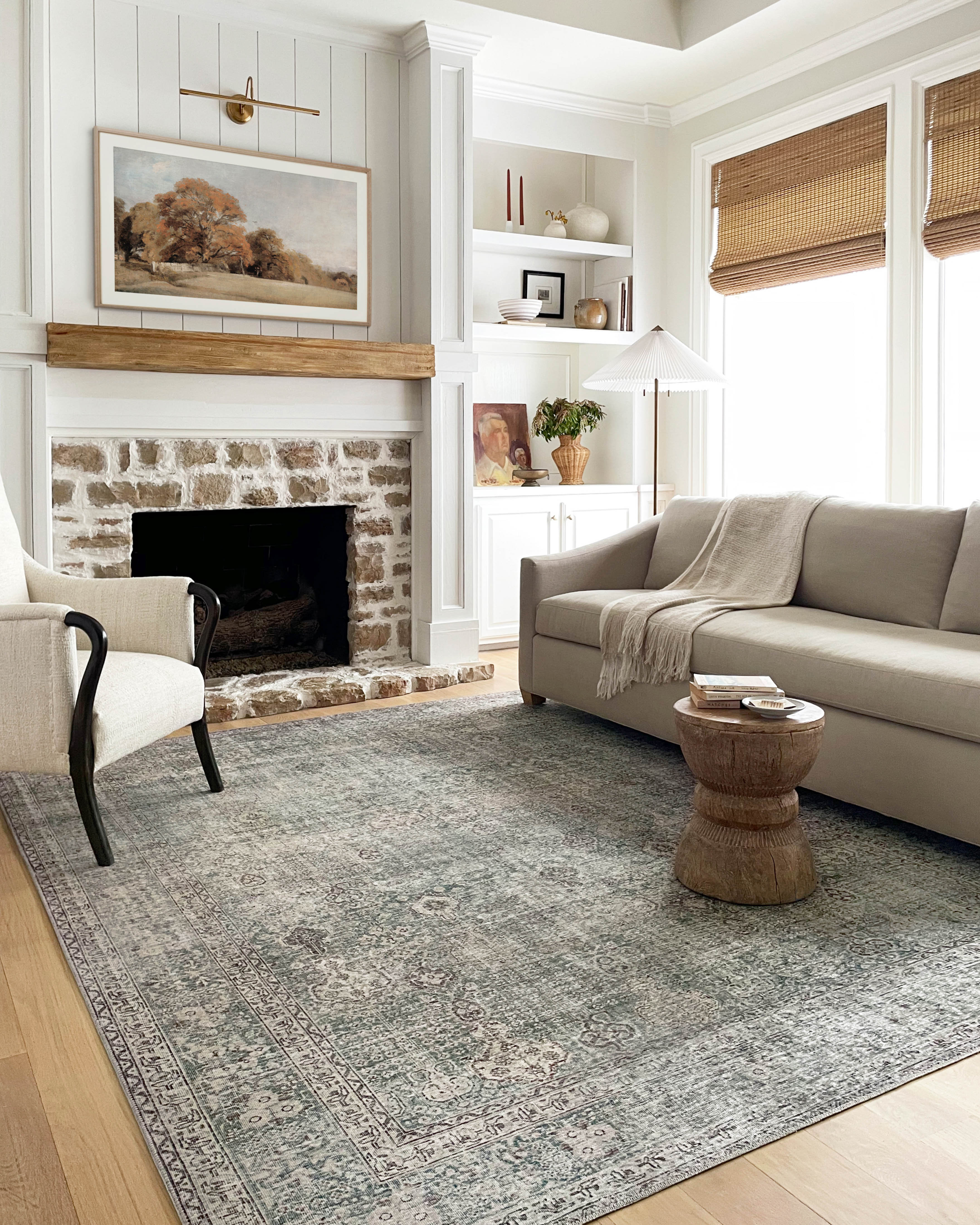 Chris Loves Julia X Loloi Jules Emerald / Antique Ivory Area Rug ...