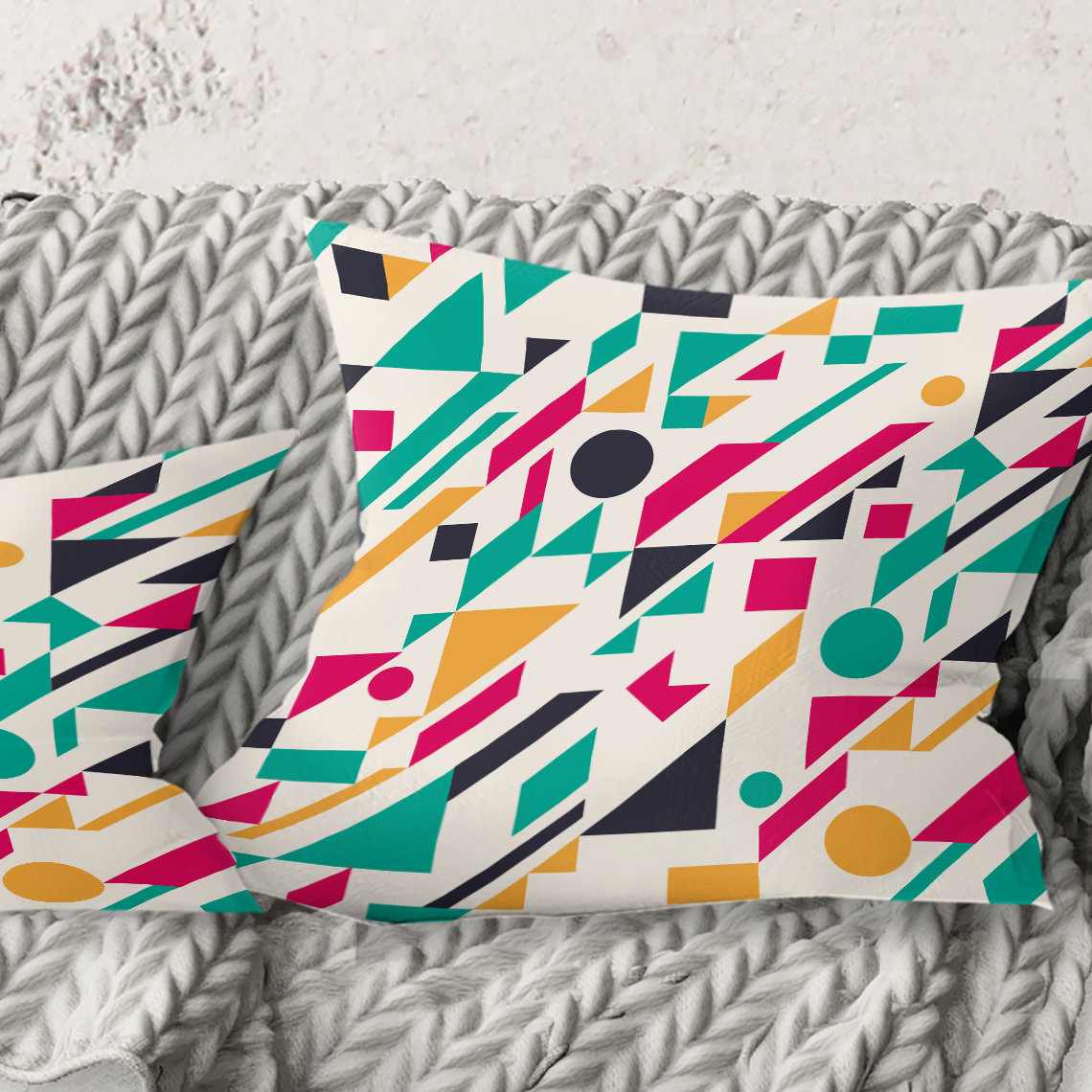 Design Art Retro Geometric Design III - Mid-Century Modern Printed ...