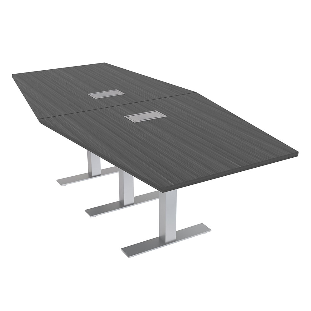 Skutchi Designs, Inc. 8 Ft Hexagon Irregular Conference Table T-Shaped ...