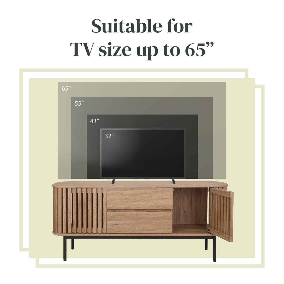 Wade Logan® Bratchell 59.5'' W Storage TV Stand & Reviews | AllModern