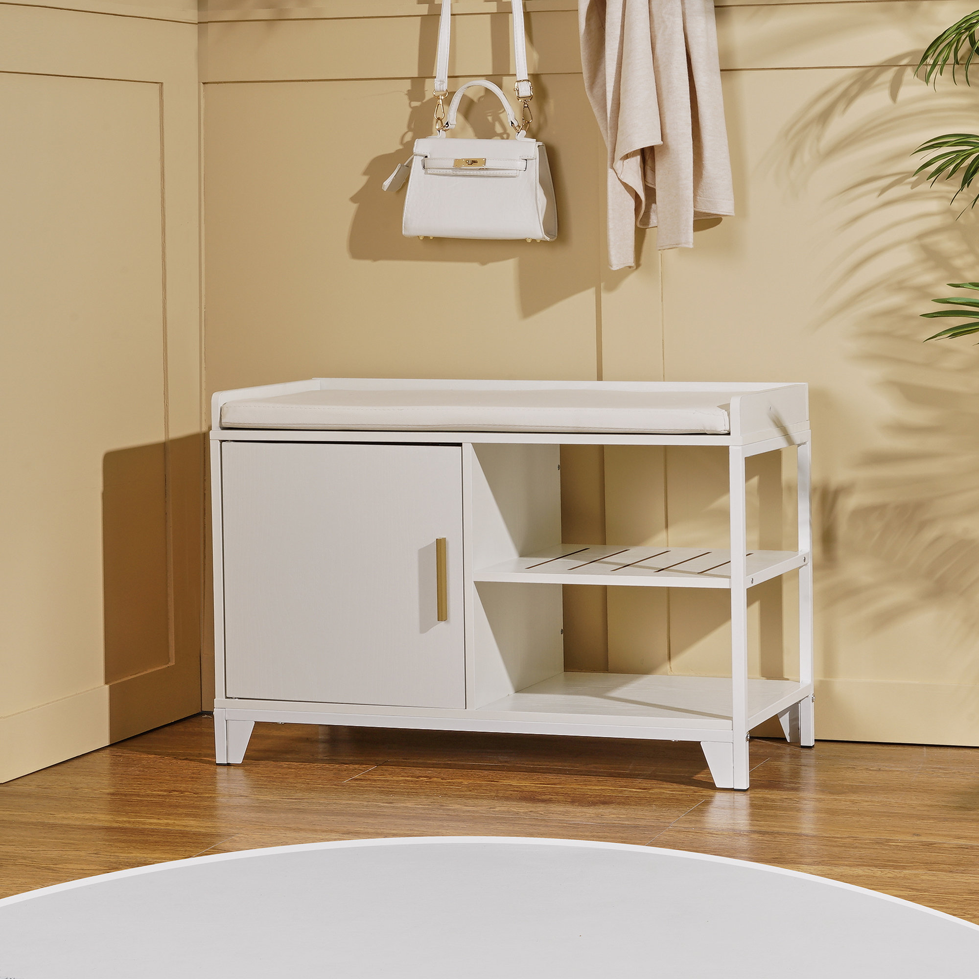 17 Stories Deandray Shoe Storage Bench | Wayfair