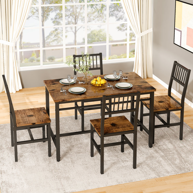 17 Stories Jayasekera Rectangular 23.6'' L x 47'' W Dining Set ...