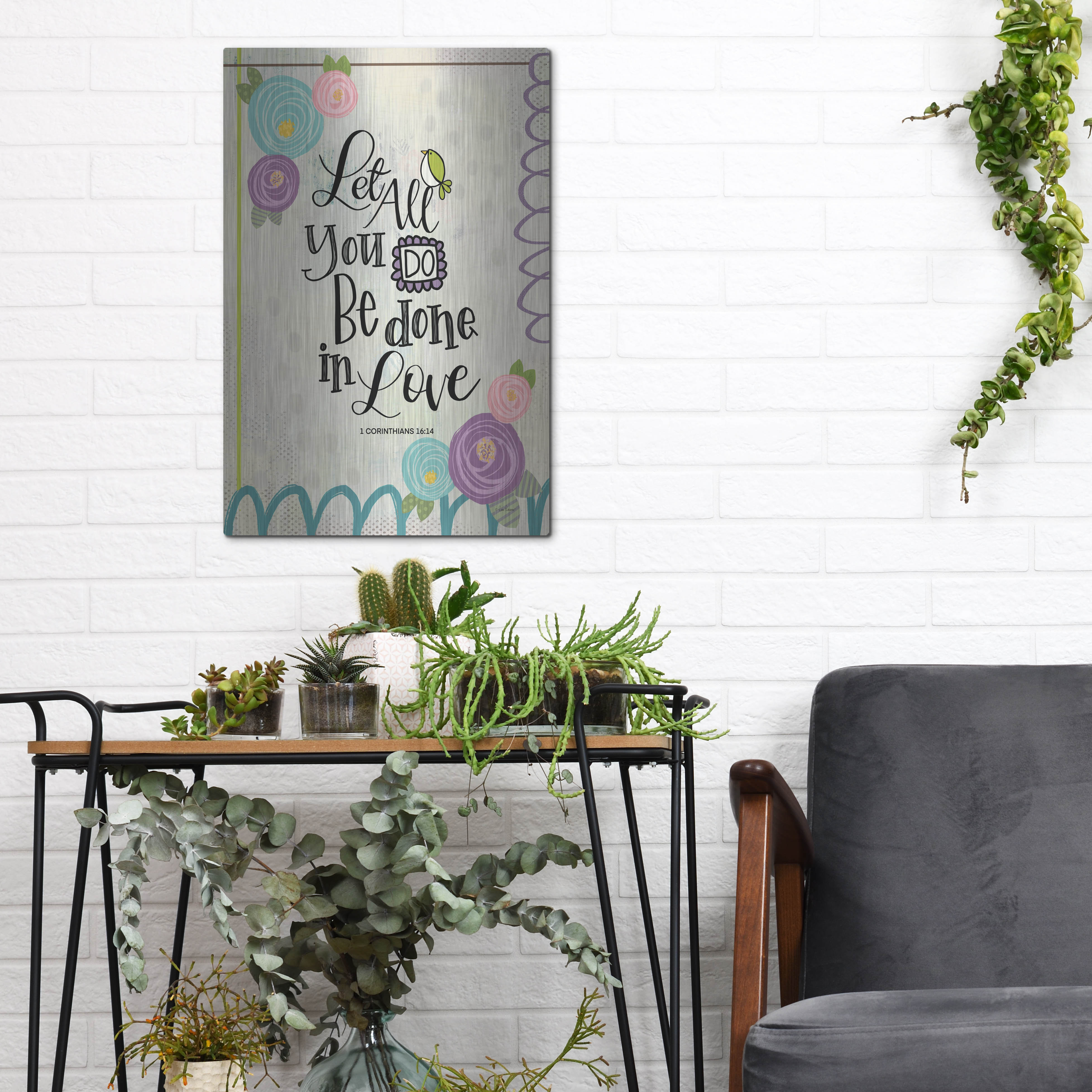 Luxe Metal Art 'Done In Love' By L. Larson, Metal " Done In Love " by ...