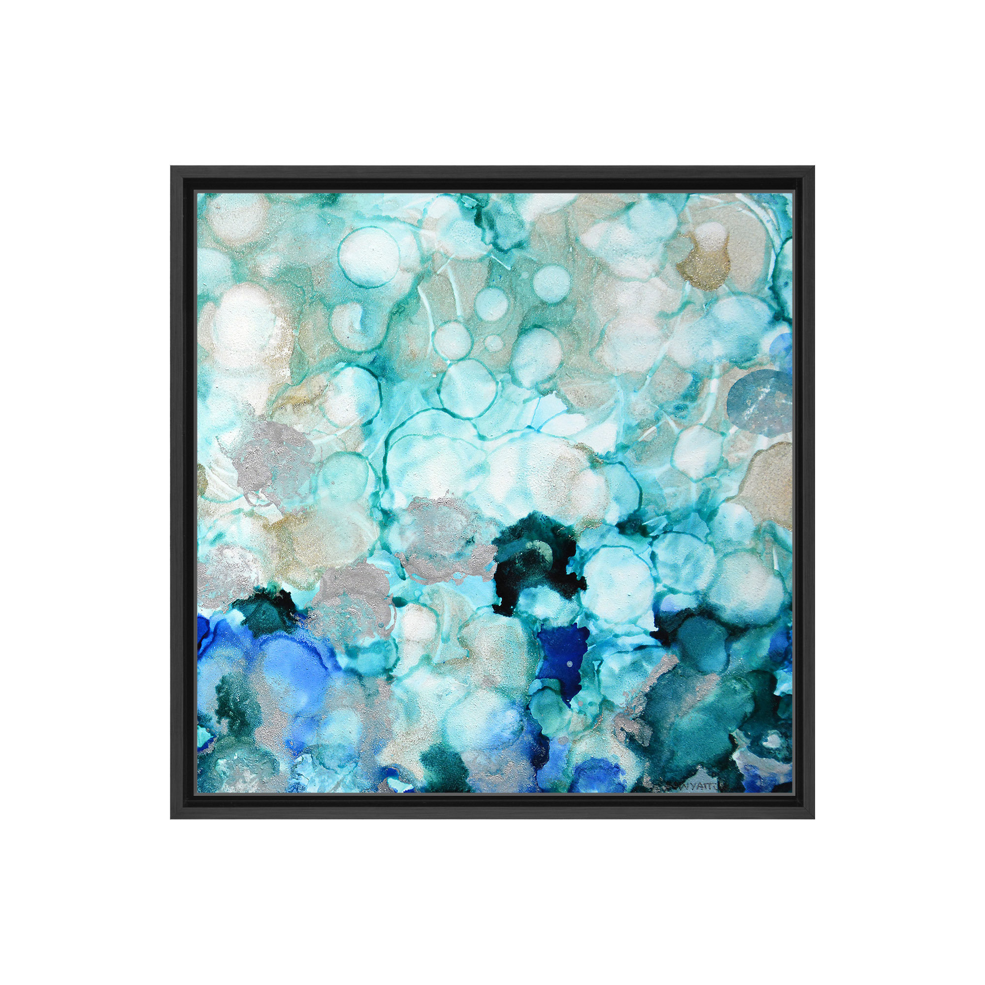 Ready2hangart Mermaid Pearls II by Norman Wyatt Jr. - Floater Frame ...