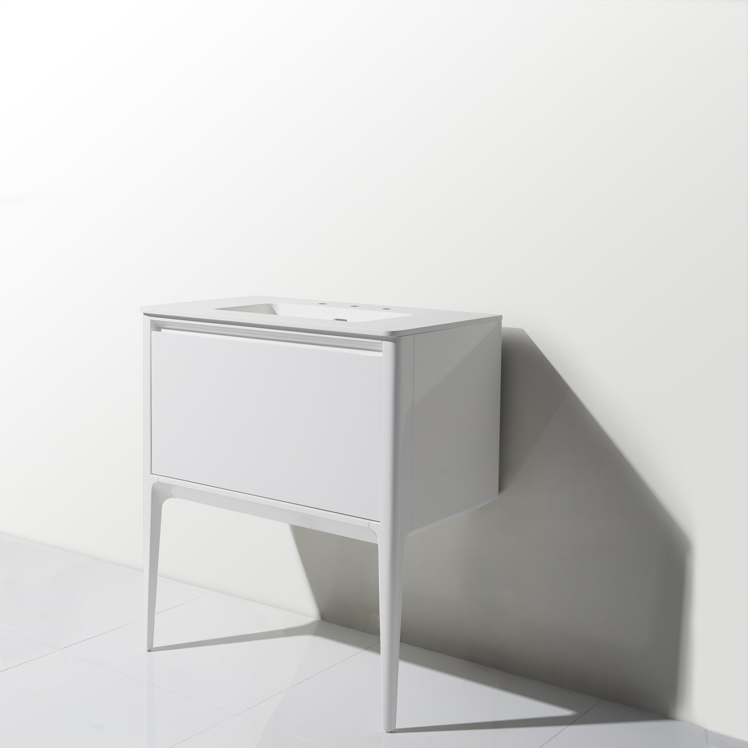 Chameleon Concepts Luxe 30" Single Bathroom Vanity Set with Solid ...