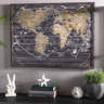 Williston Forge 'World Atlas' Framed Print on Wood & Reviews | Wayfair