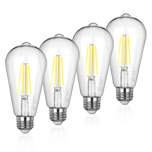 EDISHINE 60 Watt Equivalent ST19 E26/Medium (Standard) LED Bulb ...