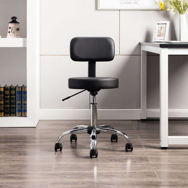 Hokku Designs Gundrath Adjustable Office Chair, Faux Leather Computer ...