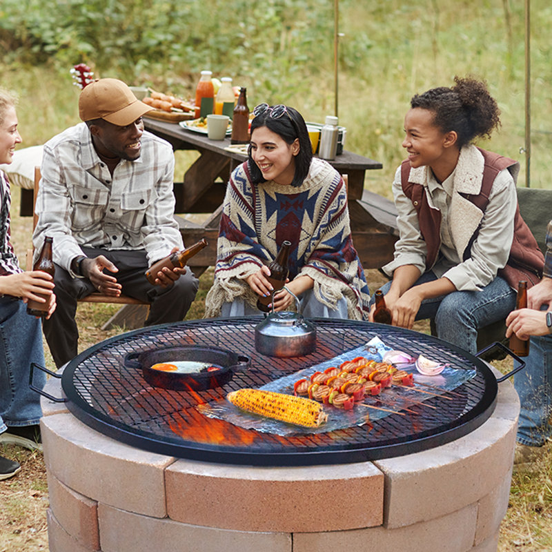 VEVOR Round Alloy Steel Fire Pit Log Grate & Reviews | Wayfair
