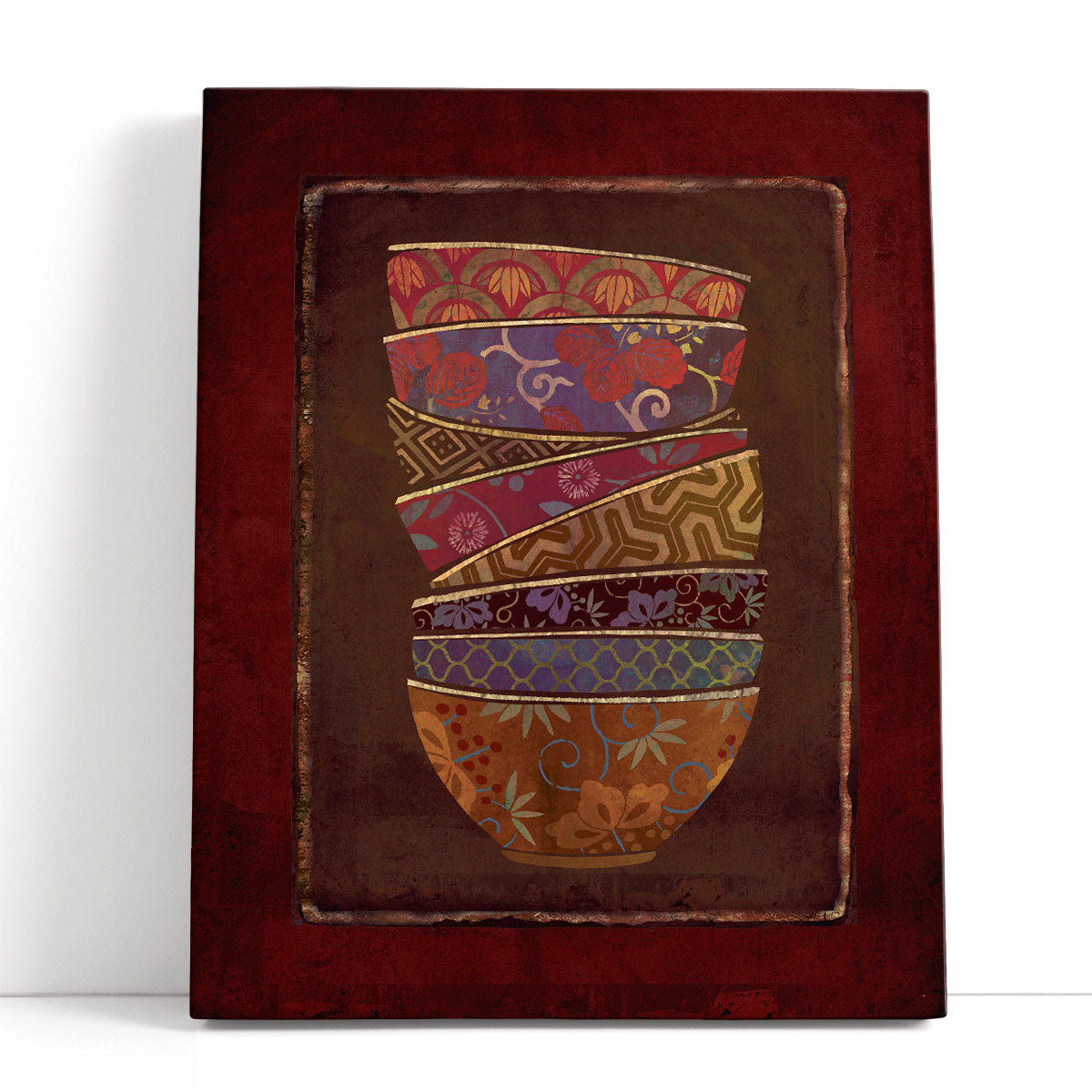 Bungalow Rose Asian Bowls II - Canvas Print Wall Art | Wayfair
