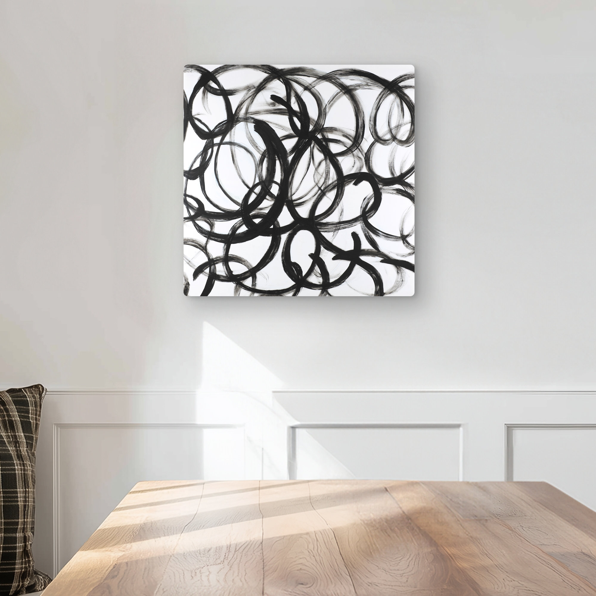 Begin Edition International Inc. Abstract Curly Lines - Metal Print for ...