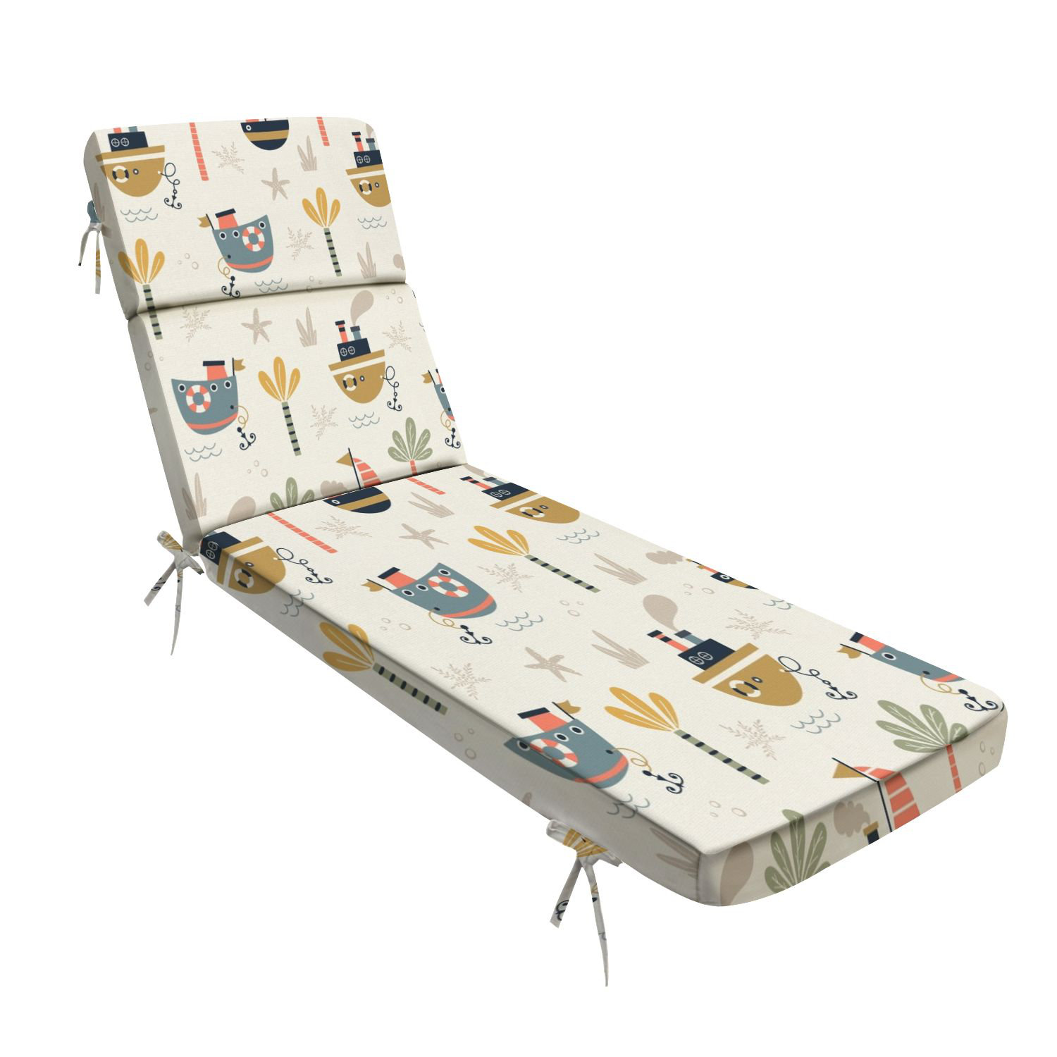 Longshore Tides Outdoor Indoor 3'' Lounge Patio Cushion Marine seamless ...