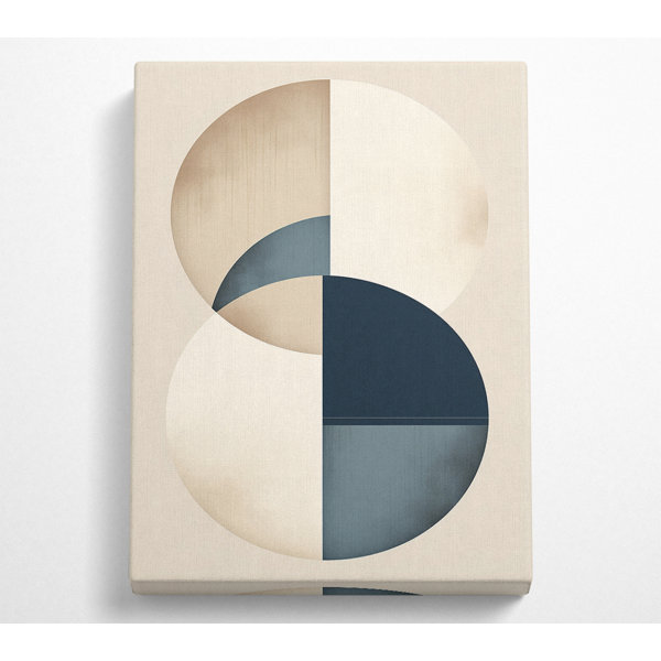 Metro Lane Two Circles Intertwined - Wrapped Canvas Art Prints ...