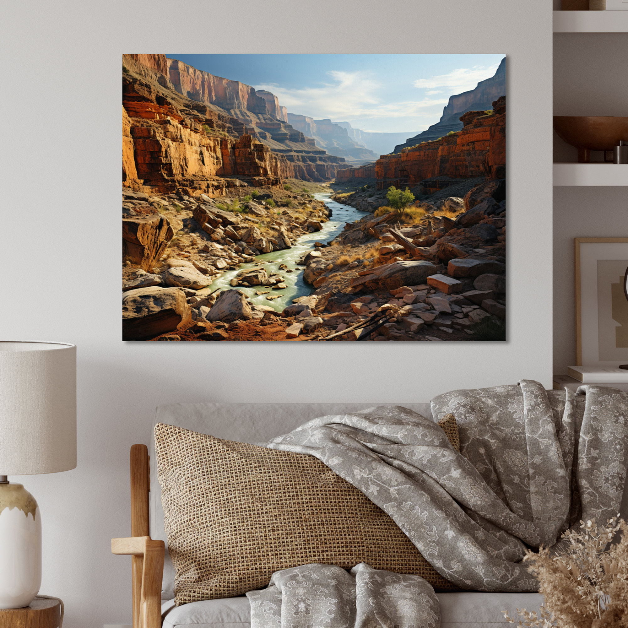 Latitude Run® Canyon Photo Muted Spectacle II - Landscapes Metal Wall ...