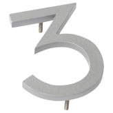 Montague Metal Products Floating Modern 4" Number Horizontal Address ...