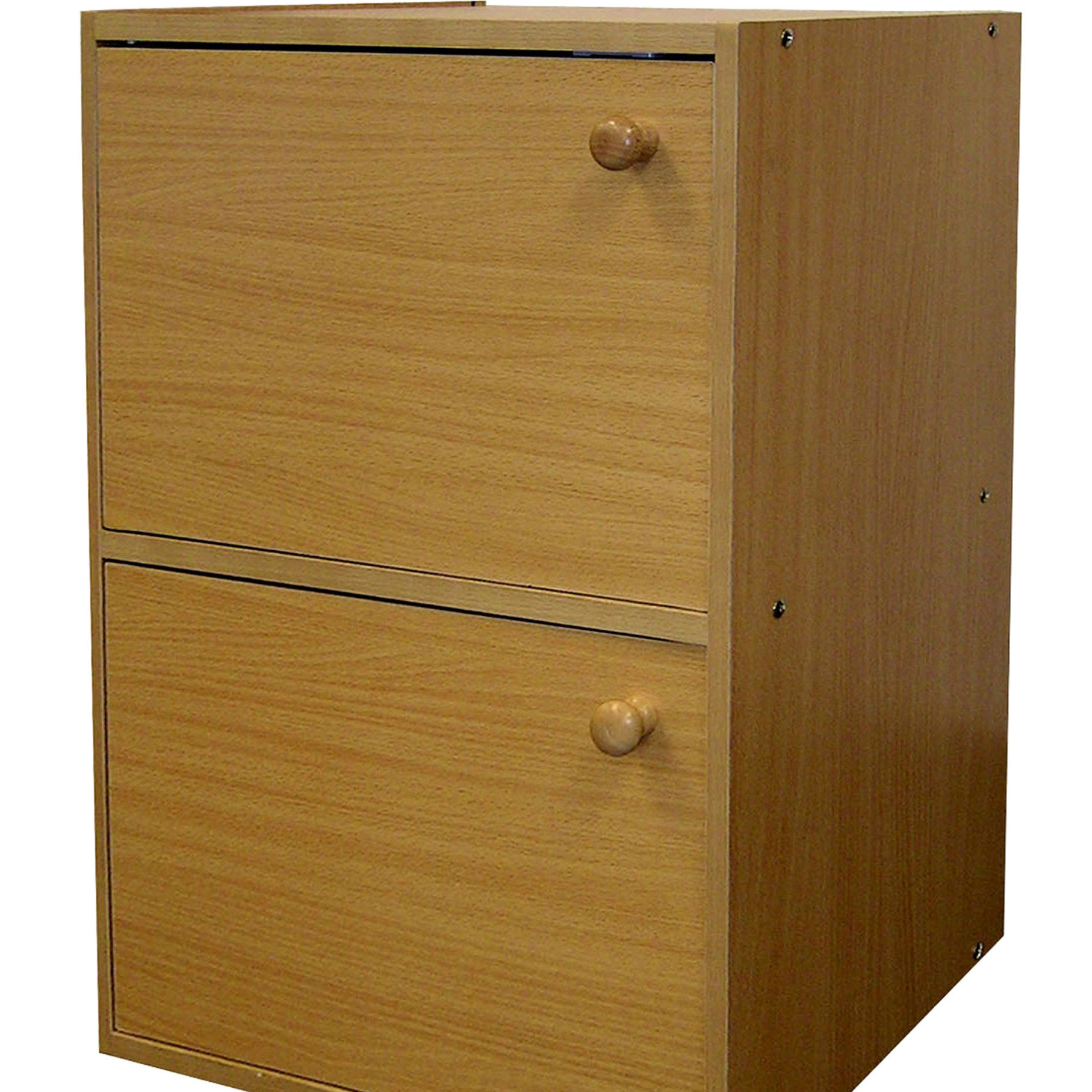 Ophelia & Co. 24" Tall 2 Wooden Bookcase With Doors - Keep Your Books ...