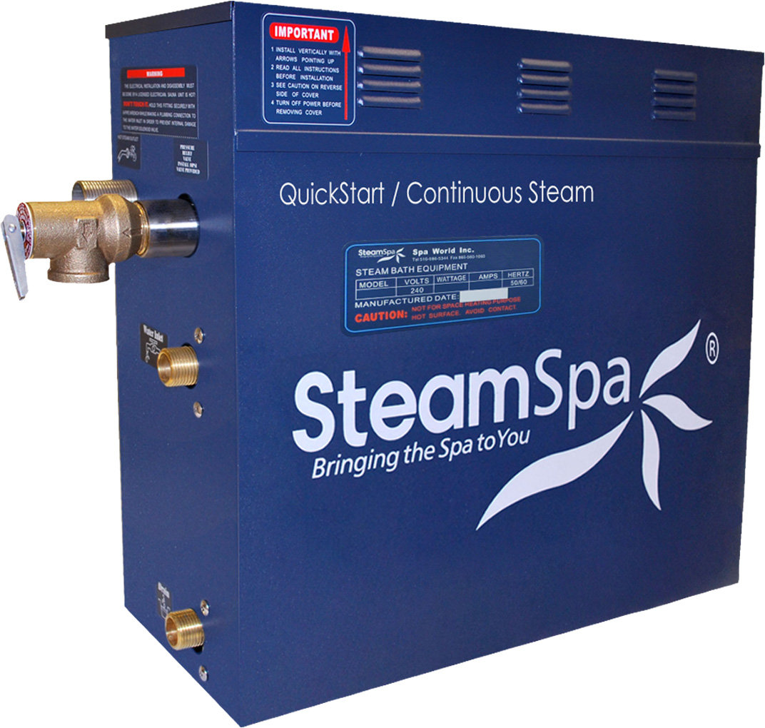 Steam Spa Indulgence 6 kW QuickStart Steam Bath Generator Package with ...