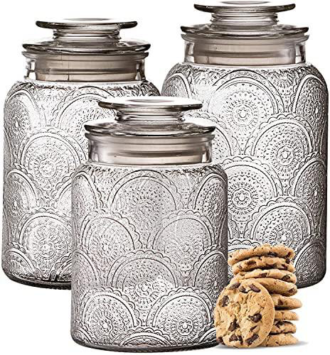 Toledo Bath & Kitchen Glass Canister - Set of 3 & Reviews | Wayfair