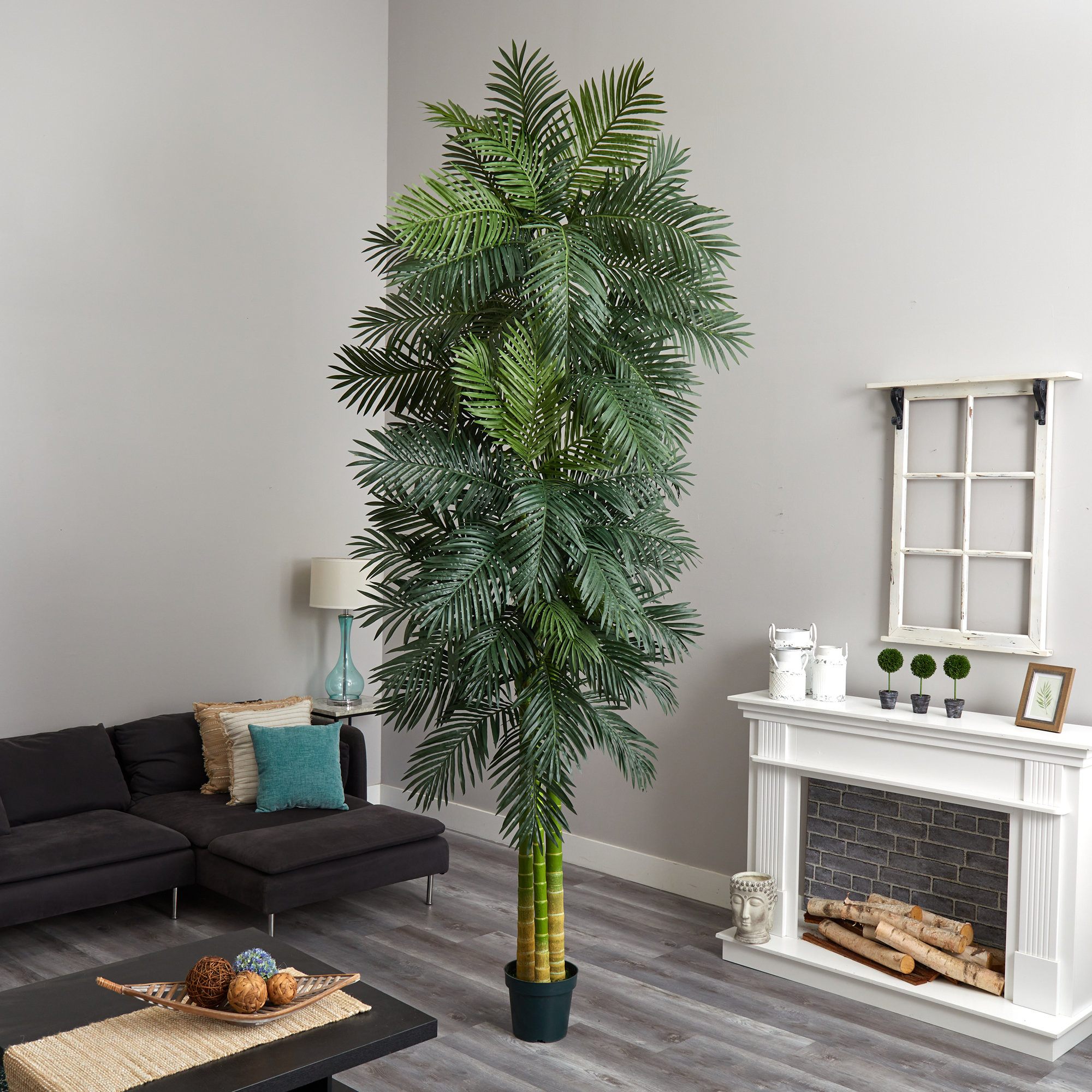 Primrue 120" Artificial Palm Tree in Pot | Wayfair