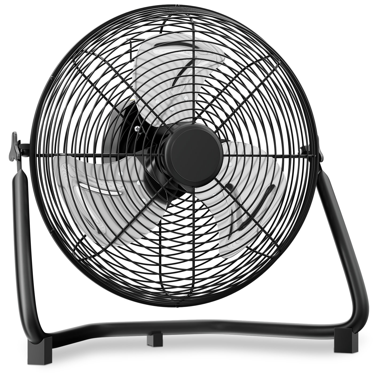 MoNiBloom 14" 3-Speed High Velocity Floor Fan, Heavy Duty Metal ...
