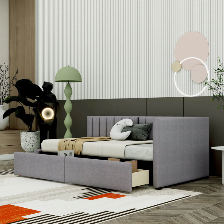 Ebern Designs Levorne Upholstered Platform Storage Bed | Wayfair