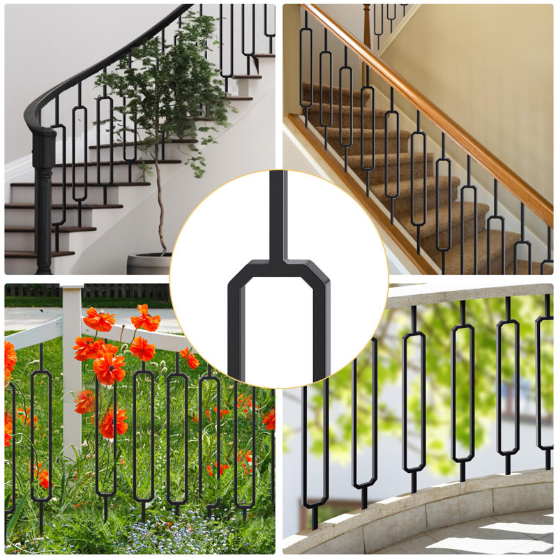 BTERAZ Iron Balusters 10 Pack, Rhomboid | Wayfair