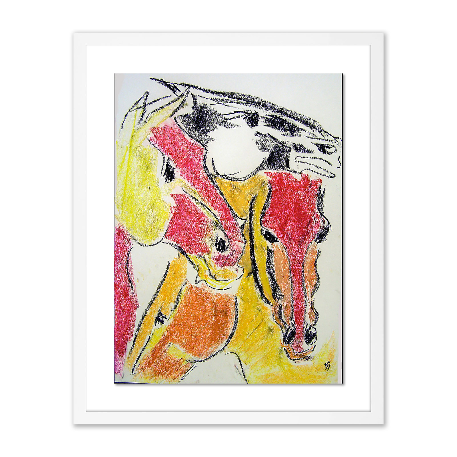Four Hands Art Studio Red Tower by Donna Bernstein - Picture Frame ...