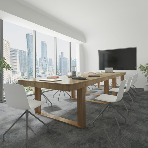 Wrought Studio 86.6'' Rectangle Conference Table & Reviews | Wayfair