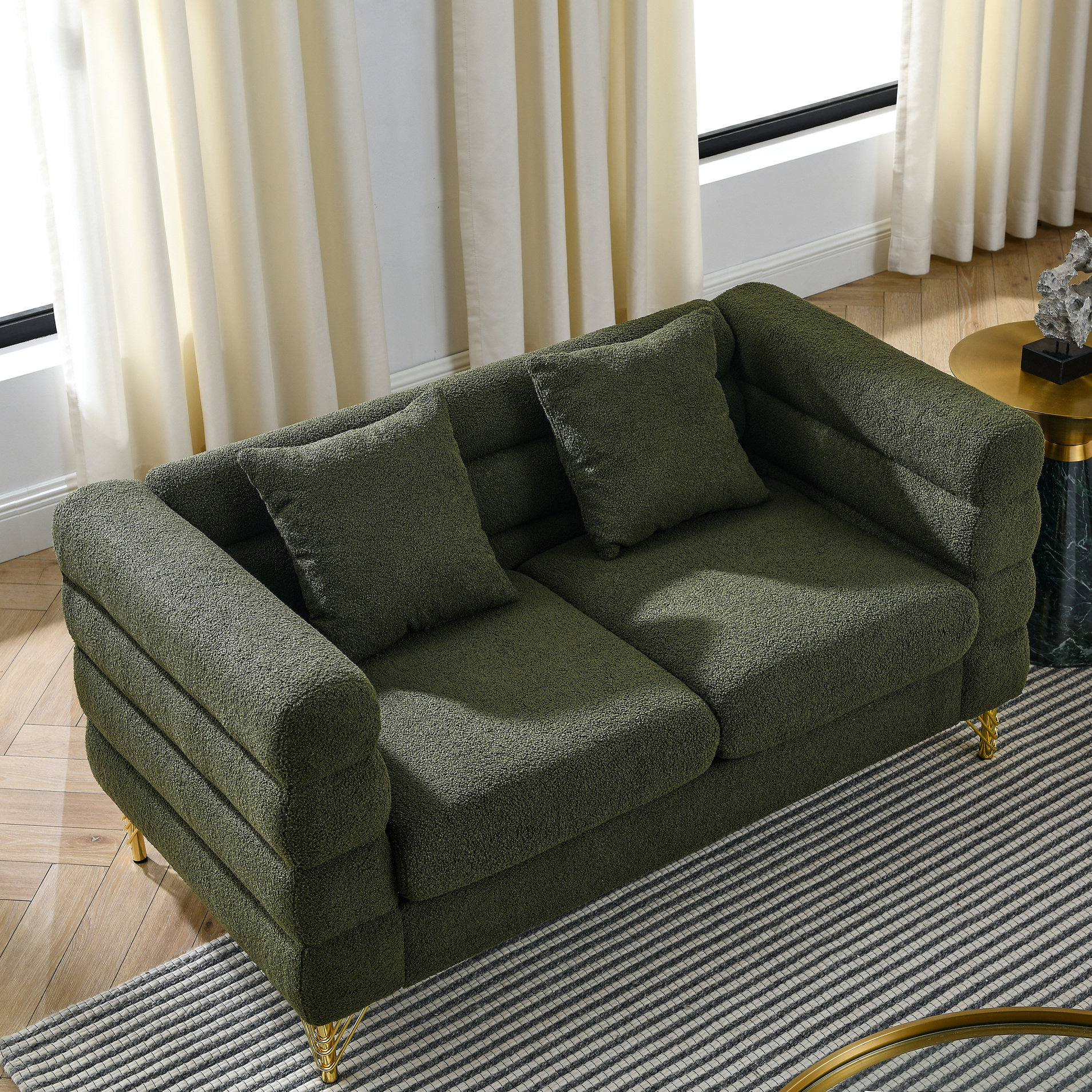 Latitude Run® 60Inch Sectional For Two Seats - Relaxing And Soft With 2 ...