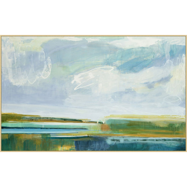 Wendover Art Group Dancing Horizon - Floater Frame Print on Canvas ...