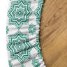 Bungalow Rose Arabic Fitted Round Tablecloth Dark Seafoam White Green ...