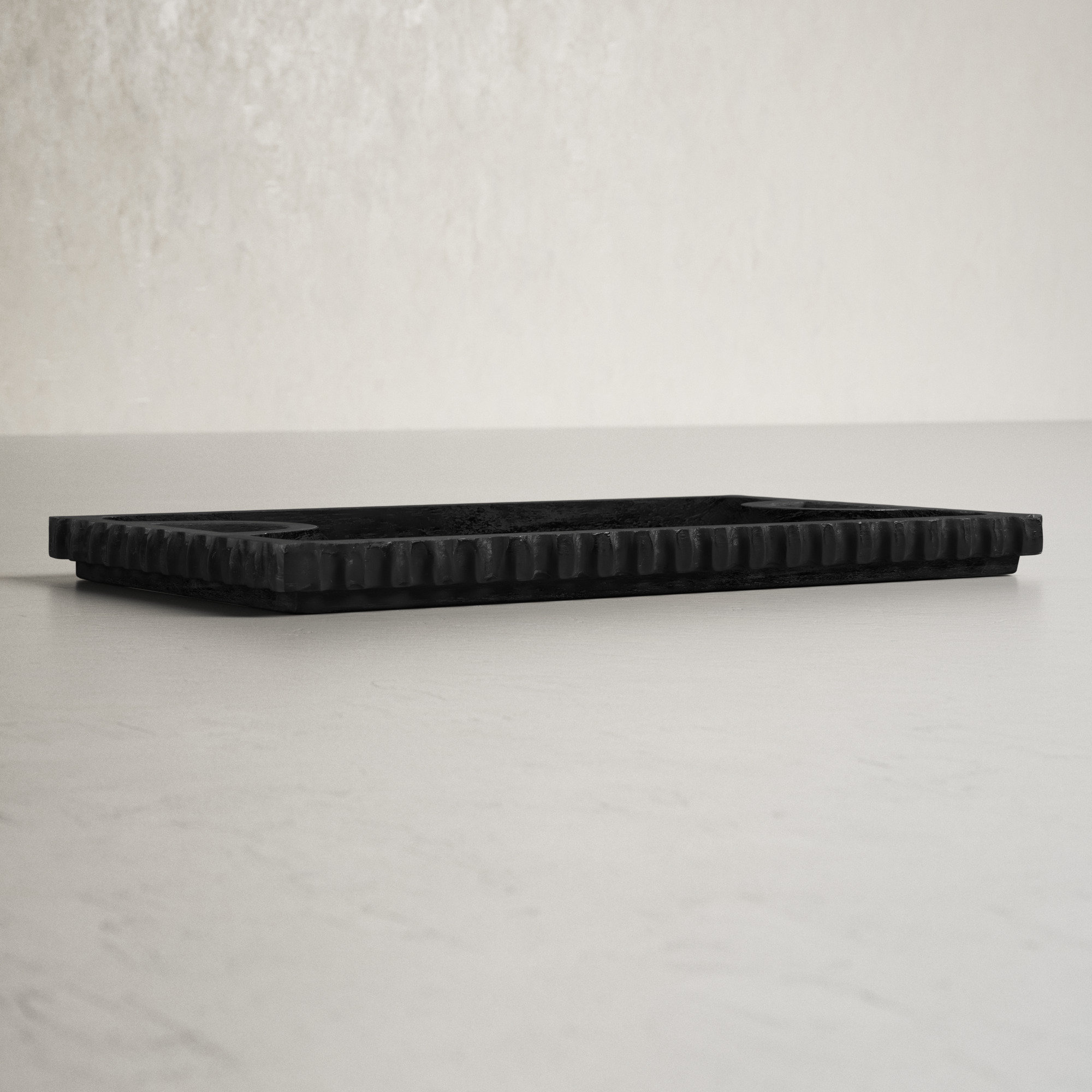 Birch Lane™ Neutral Wooden Scalloped Edge Tray & Reviews | Wayfair