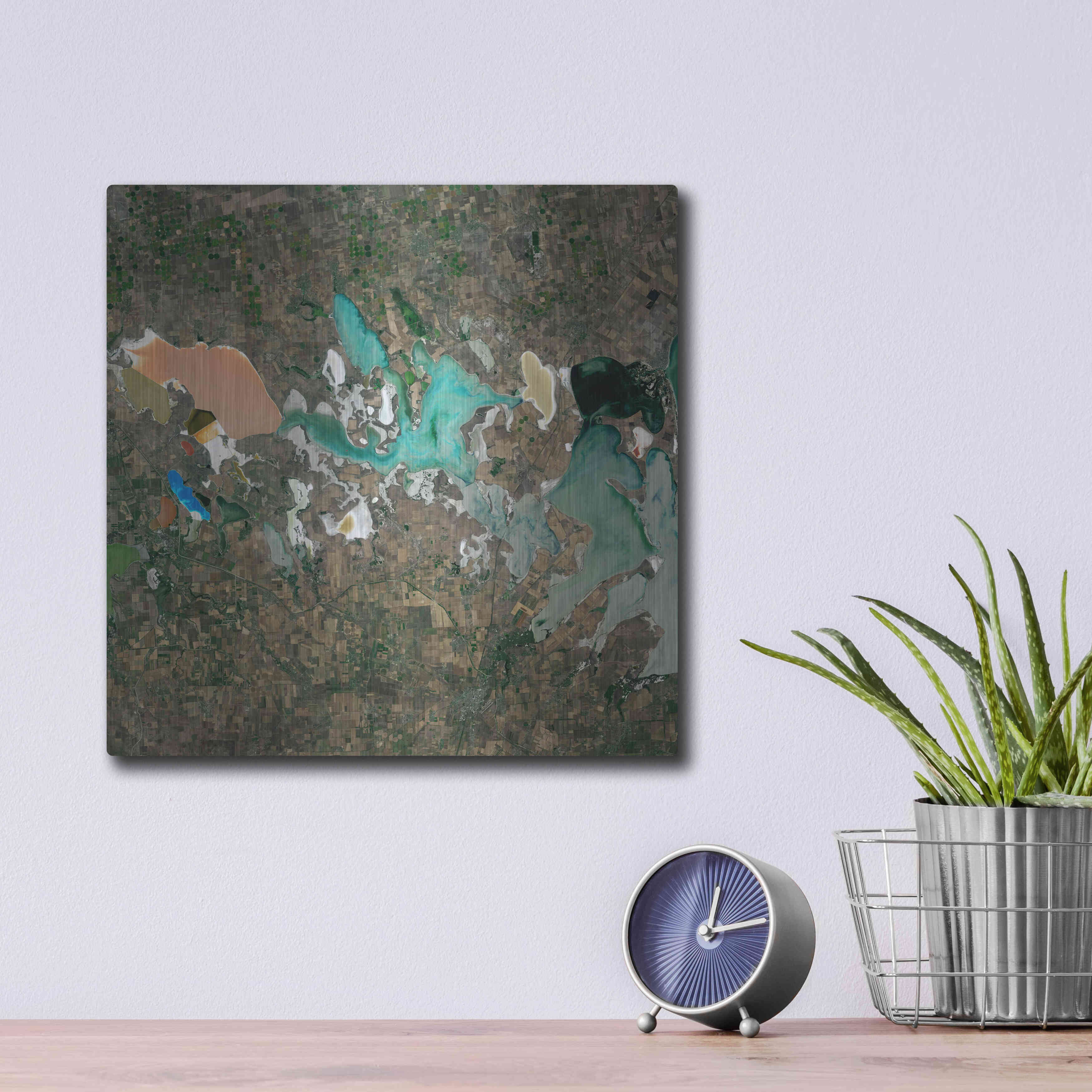 Ivy Bronx 'Earth as Art: Putrid Sea,' Metal Wall Art | Wayfair