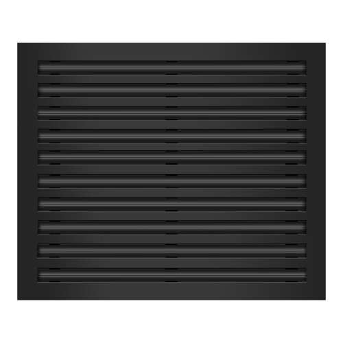 Texas Buildmart BUILDMART - 24x20 Black Modern AC Vent Cover - Standard ...