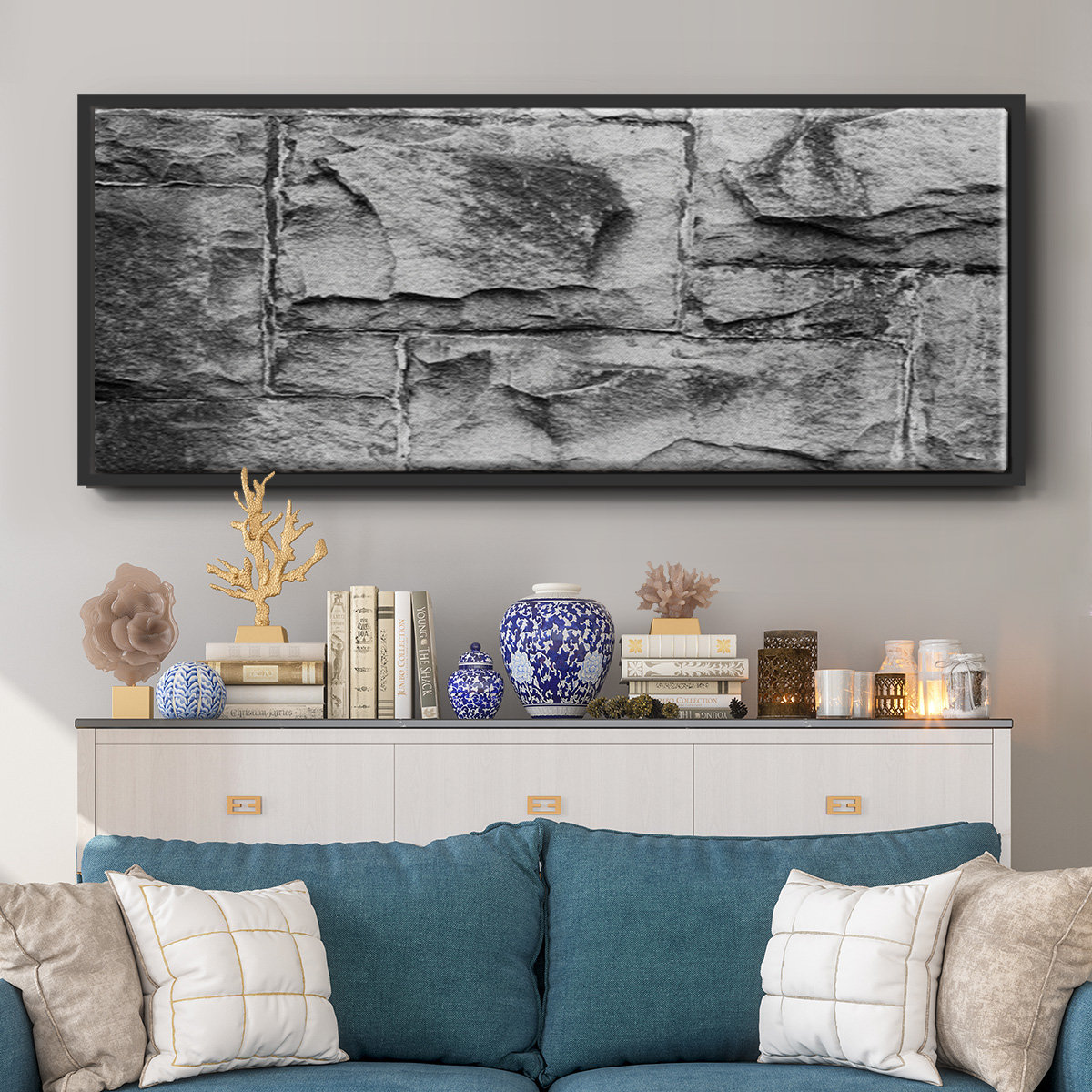 Wexford Home Found Textures VI- Framed Canvas | Wayfair