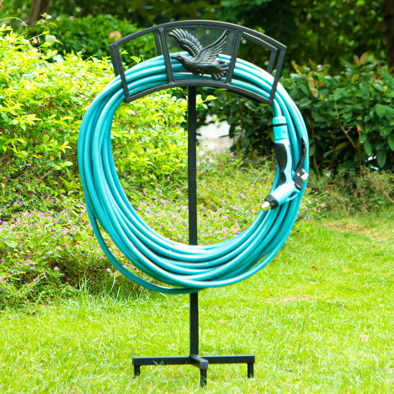 Amagabeli Garden Hose Holder for Outside Stand Rack Water Hanger Stake ...