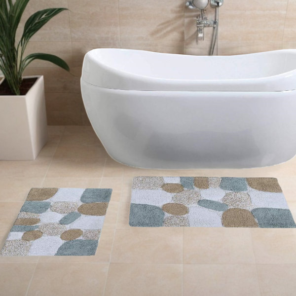 Wrought Studio Haryson Stone Bath Rug | Wayfair