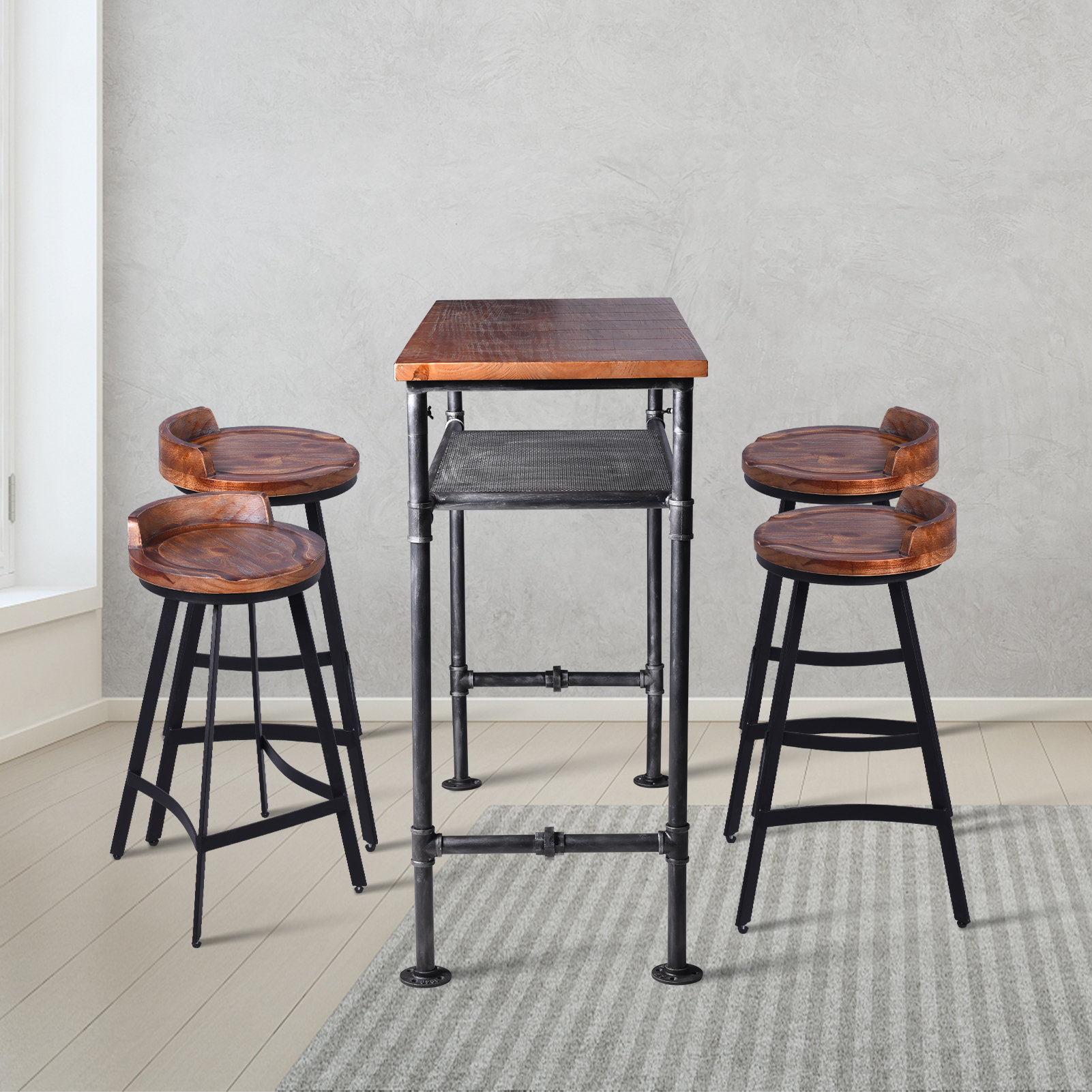 17 Stories Olfe Rectangular 47.24'' L x 19.69'' W Dining Set - Wayfair ...