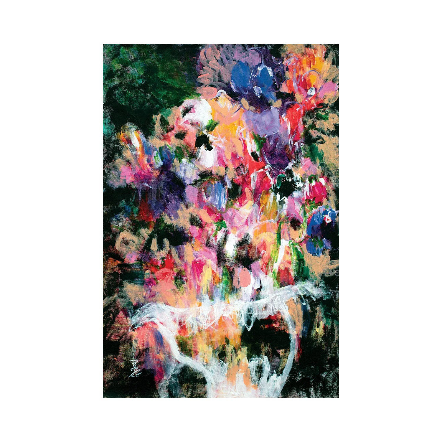 East Urban Home Chic Flowers by Misako Chida - Wrapped Canvas Painting ...