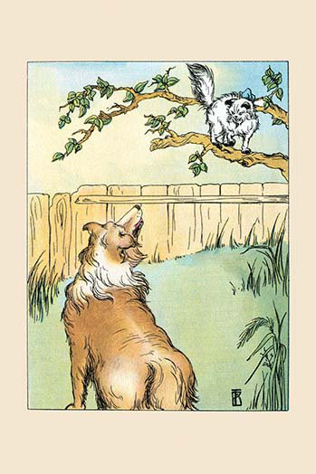 Buyenlarge 'Cat in the Tree' by Frances Beem Painting Print - Wayfair ...