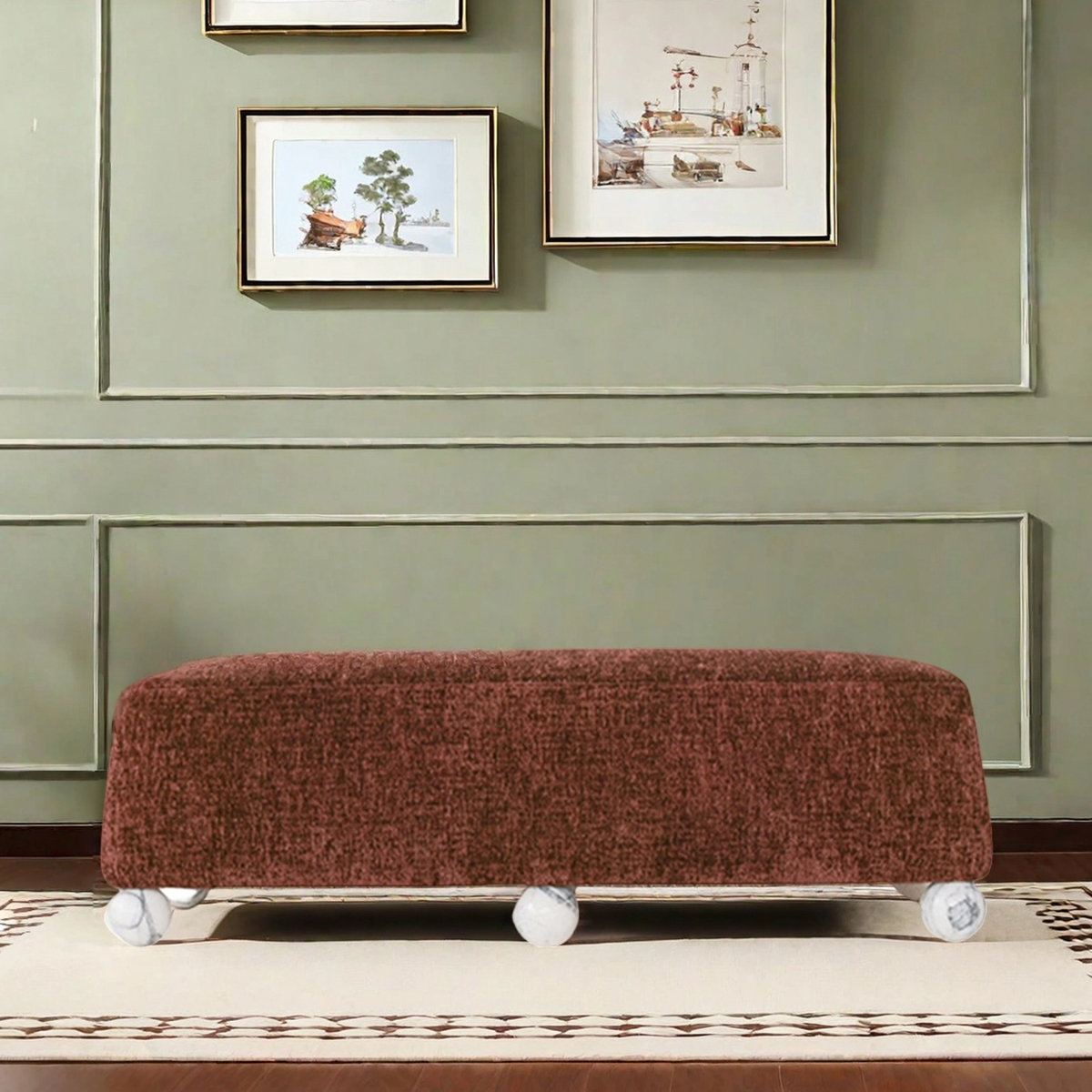 Wildon Home® Long bench cloakroom seating bench snowynell solid | Wayfair