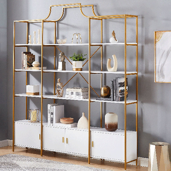 Mercer41 Naiesha 4 Tiers Home Office Bookcase Bookshelf, Storage ...